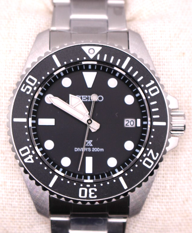 Seiko Prospex SBDJ063 Black Dial Diver Scuba Solar Stainless Watch New ...