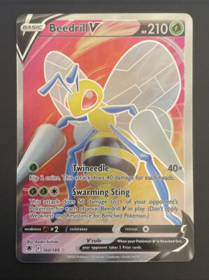 Pokemon - Beedrill V (Full Art) - 160/189 - SWSH Astral Radiance ...