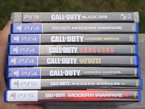 Ps5 Ps4 Ps3 Call Of Duty Lot Modern Warfare 1 2 3 WWII Advanced Mix 8 ...