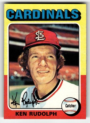 1975 Topps Ken Rudolph #289 St. Louis Cardinals HIGH GRADE NO CREASES ...