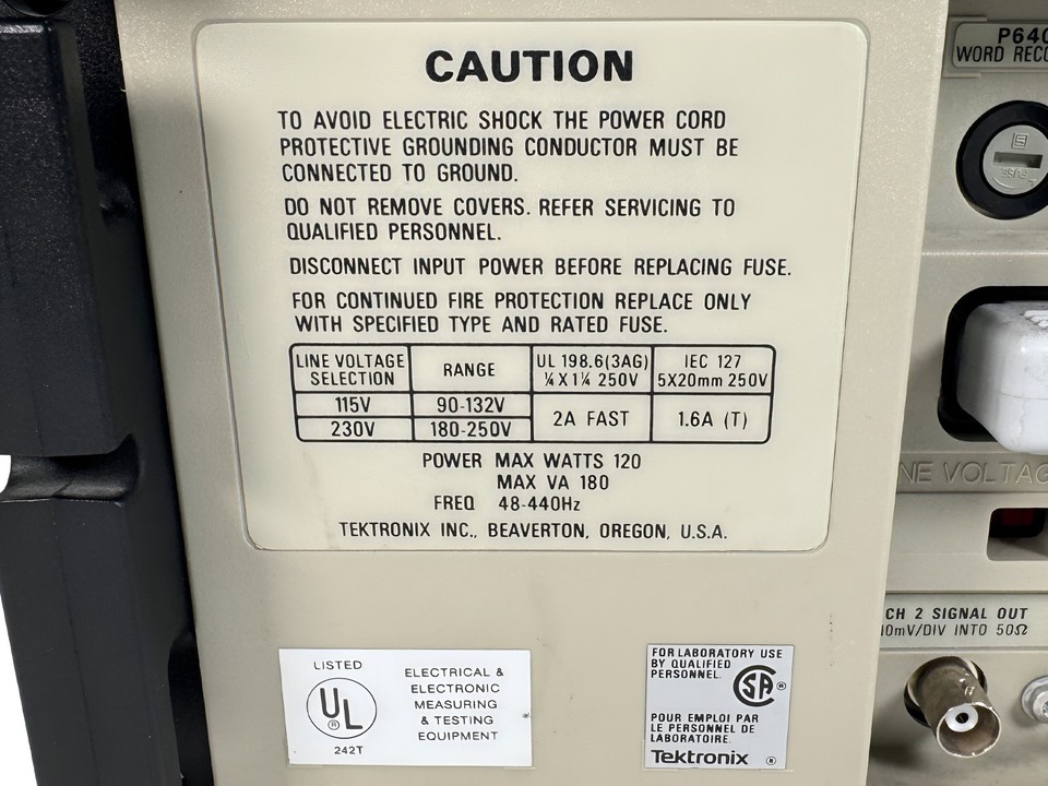 🚀 TEKTRONIX 2465BCT 400MHz 4-Channel Analog Oscilloscope w/ Counter ...