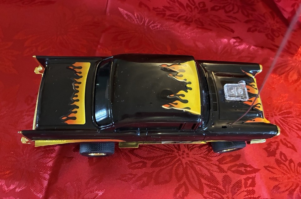 VINTAGE 1980’S RADIO CONTROL BLACK CAR HOT ROD RACER 1957 CHEVY YCT ...