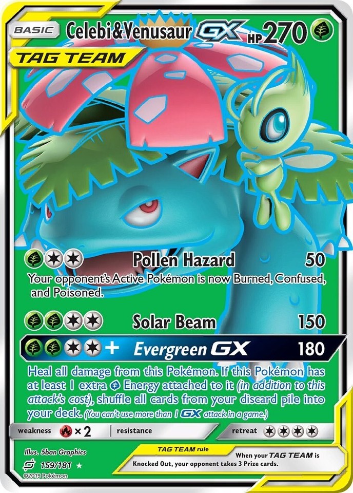 Celebi & Venusaur GX 159/181 Sm-Team Up for sale | eBay