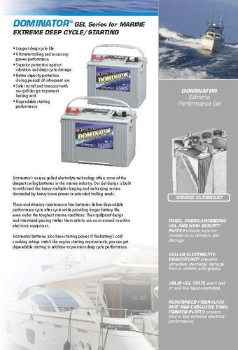 DEKA GENUINE NEW 8GU1 GEL Battery 290Amp Cranking Power (Group U1) | eBay