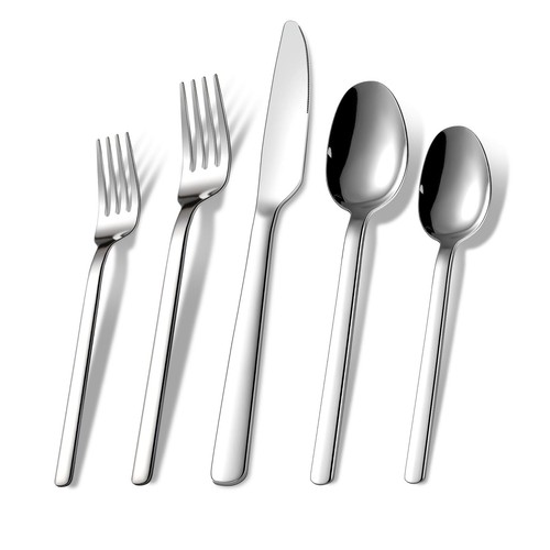 20pc Atwater 18/10 Stainless Steel Flatware Set - Threshold Signature ...