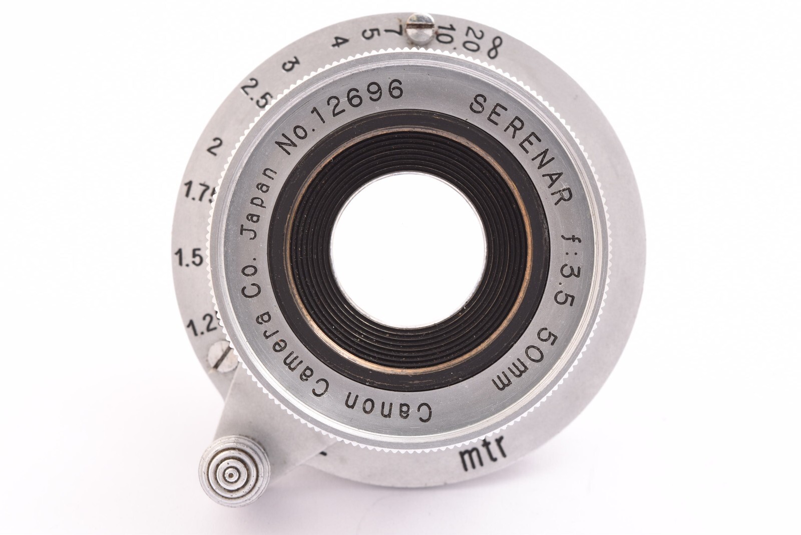 CANON 50mm/F3.5 collapsible lens 39mm serenar #12696 kjm 128-11-7 ...