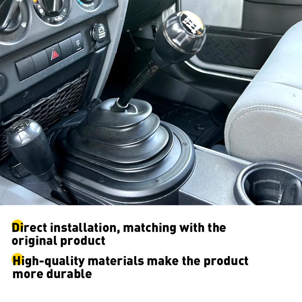 For Jeep Wrangler 3.8L 2007-2010 Manual Trans Gear Shifter Boot Cover ...