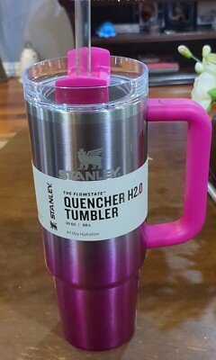 Stanley Tumbler 30 Oz Quencher Camelia Gradient Pink Ombré NWT TikTok ...