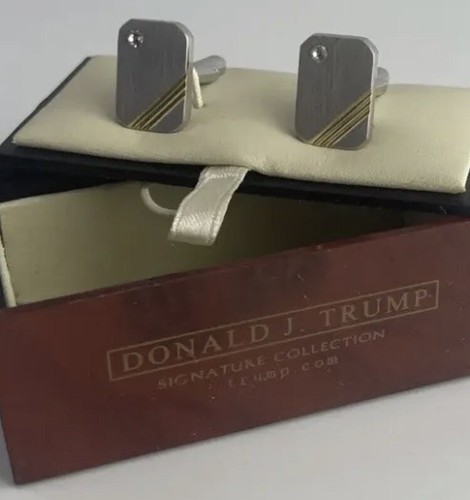 Donald J Trump Signature Collection Cufflinks Button Cuffs Diagonal ...