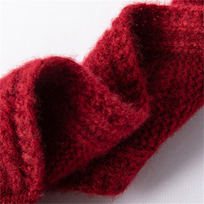 Winter Lady 100% Knit Pure Cashmere Kerchief Short Scarf Decoration ...