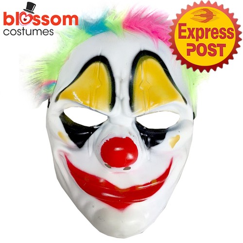 TM109 Creepy Smile Clown Joker Evil Sinister Creepy Mens Costume Face ...