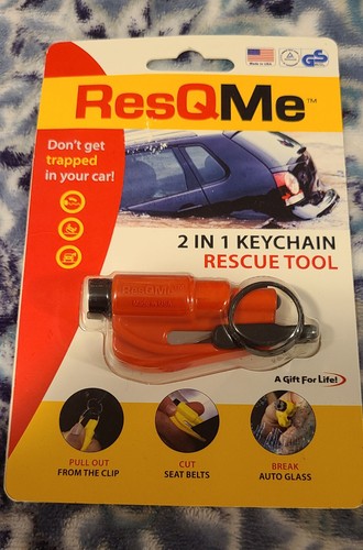 Orange RESQME Keychain Window Breaker Rescue Tool New In Original ...