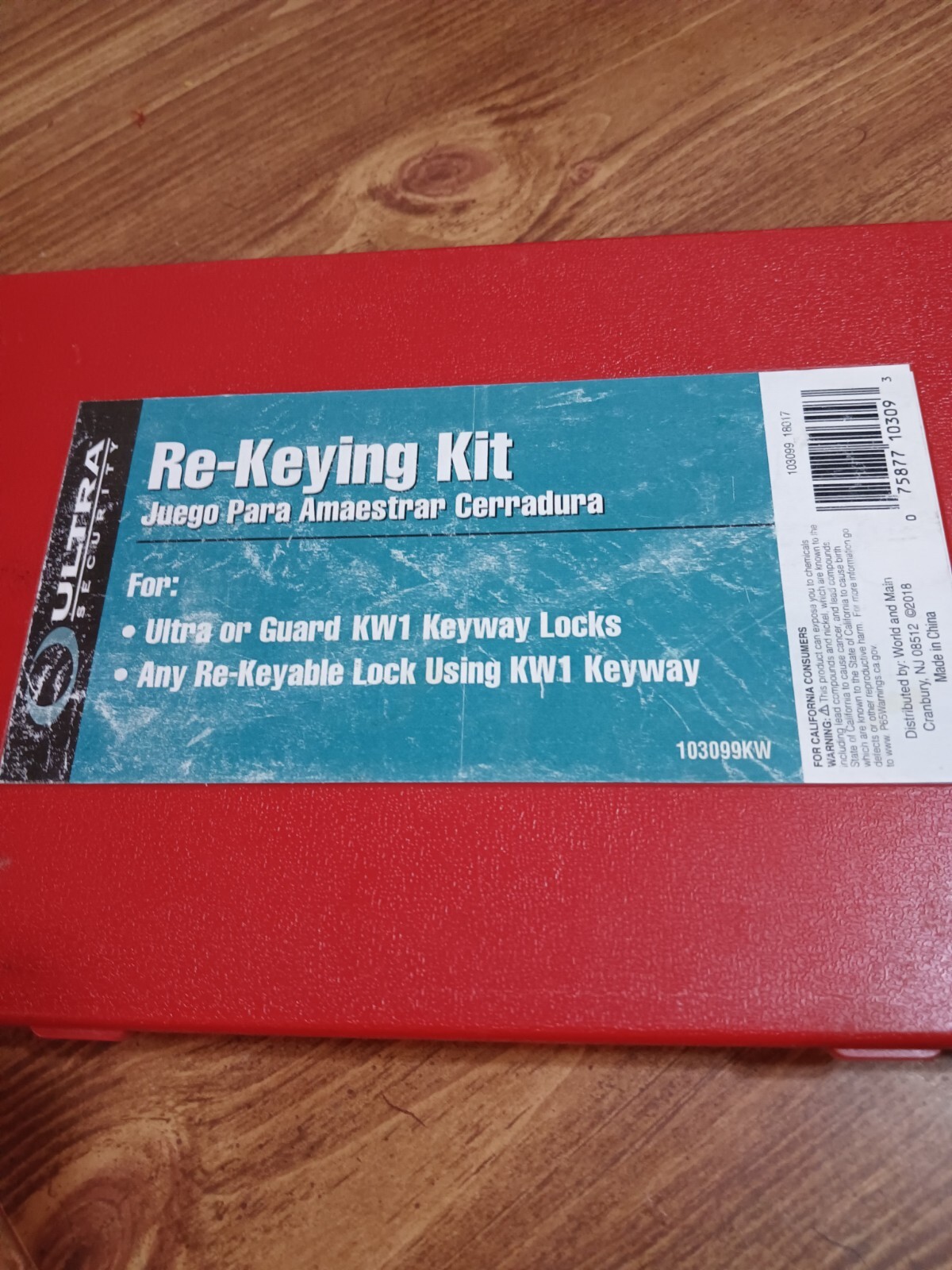 Ultra Security RE-KEYING KIT KW1. Works OnAny Re-keyable Lock Using KW1 ...