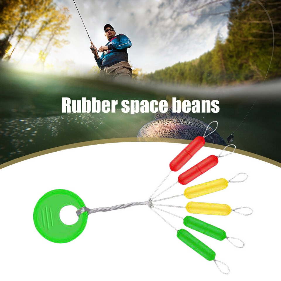 600pcs/100Group Fishing Bobber Float Lightweight Rubber Mini Outdoor ...