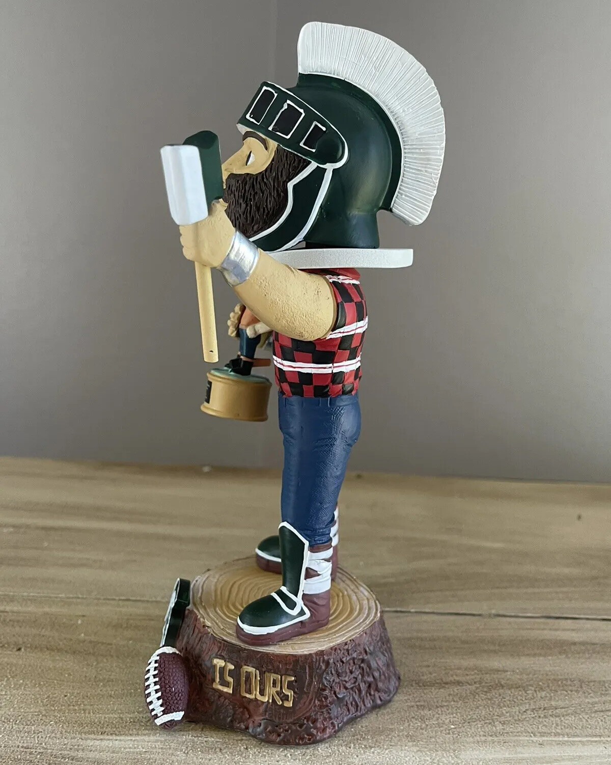 MICHIGAN STATE SPARTANS Paul Bunyan Rivalry Trophy Mascot Bobblehead ...