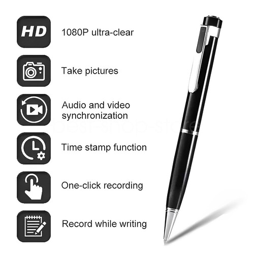 1080P Pocket Camera Pen Hidden Spy Mini Body Video Recorder DVR ...