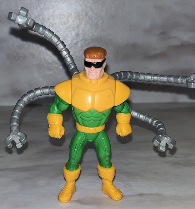 Vtg 1995 Doctor Octopus Action Figure McDonald's Toy Marvel Spiderman 3 ...