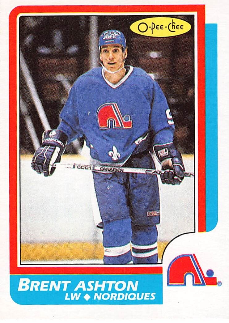 1986-87 O-Pee-Chee Hockey Brent Ashton #181 NM/MT QUEBEC NORDIQUES | eBay