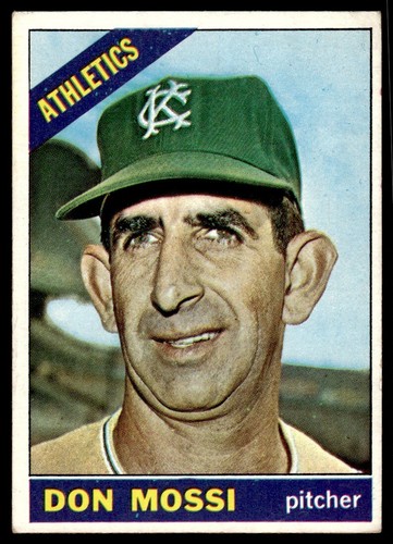 1966 Topps Don Mossi + Kansas City Athletics #74 | eBay