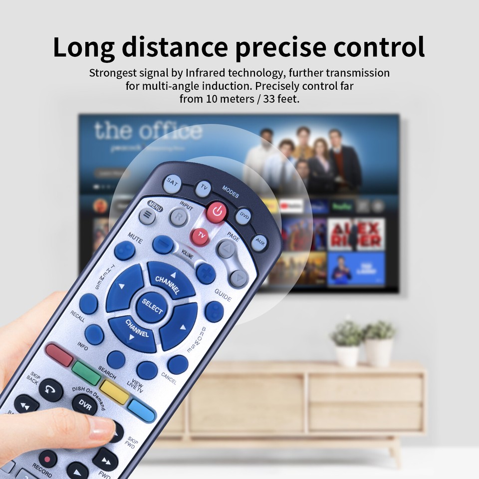 Replace IR Remote Control For Dish 20.1 TV1 Dish-Network Satellite ...