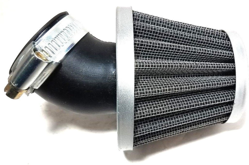 34-35MM HIGH FLOW PERFORMANCE CHROME AIR FILTER POD ELEMENT FITS HONDA ...