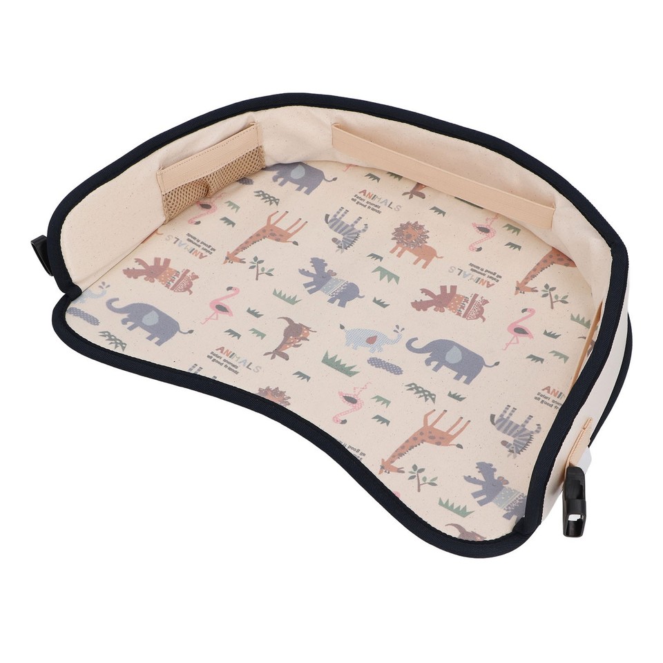 Carseat Lap Desk Portable Kids Travel Tray Non Slip Multifunctional For ...