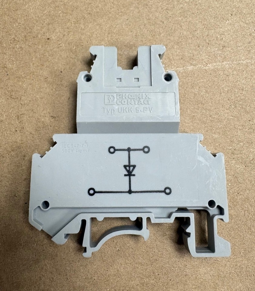 PHOENIX CONTACT UKK5-PV GRAY DOUBLE LEVEL TERMINAL BLOCKS NEW LOT OF 10 ...