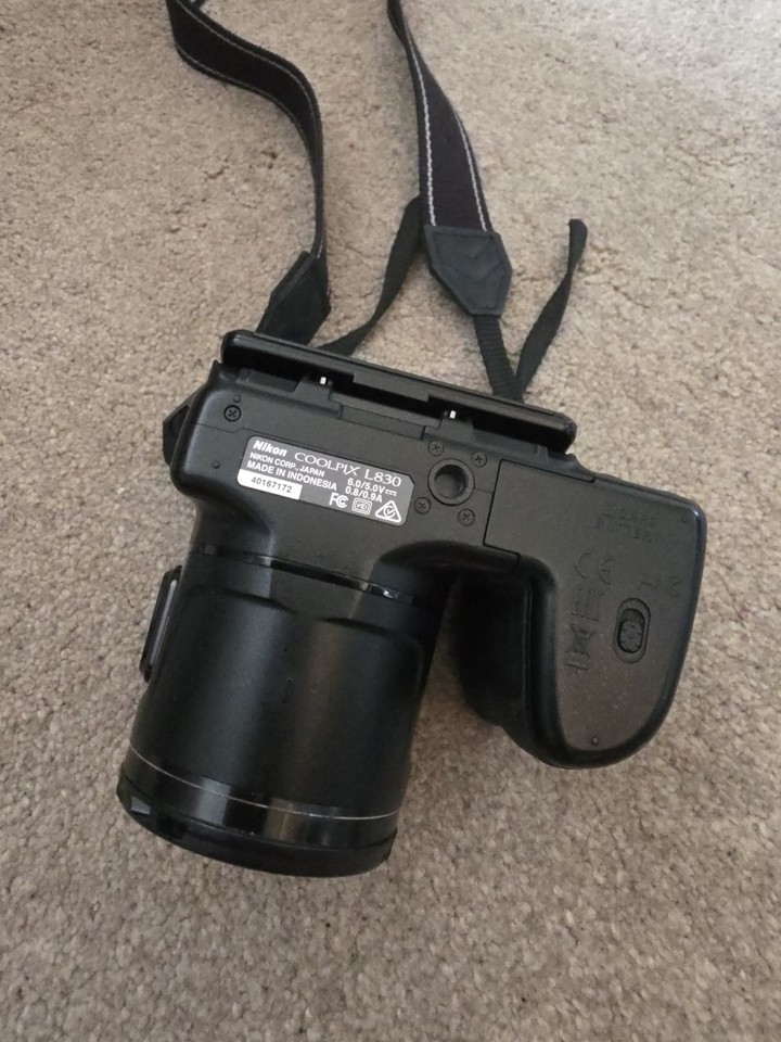 Nikon Coolpix L830 Digital Camera 16MP, Black, 34x Zoom | eBay UK