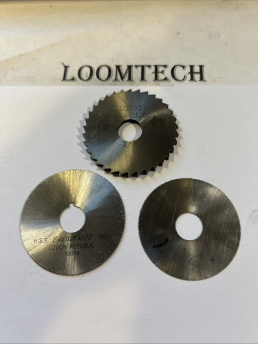 (3) Slitting Slotting Saws Milling Cutters 2 X .008,.028,1/8” X 1/2 ...