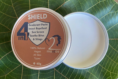 Shield 4in1 Deodorant Paste, Insect Repellent, Sunscreen, Soothes Bites ...