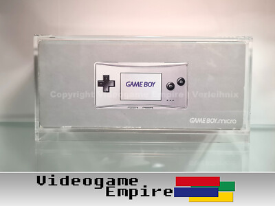 1x ACRYL BOX CASE (UV) für Nintendo Game Boy Micro Konsole PAL (OVP ...