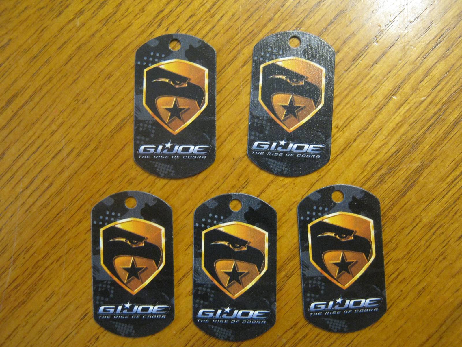 NEW QTY 5 GI Joe dog tag the rise of cobra eagle | eBay