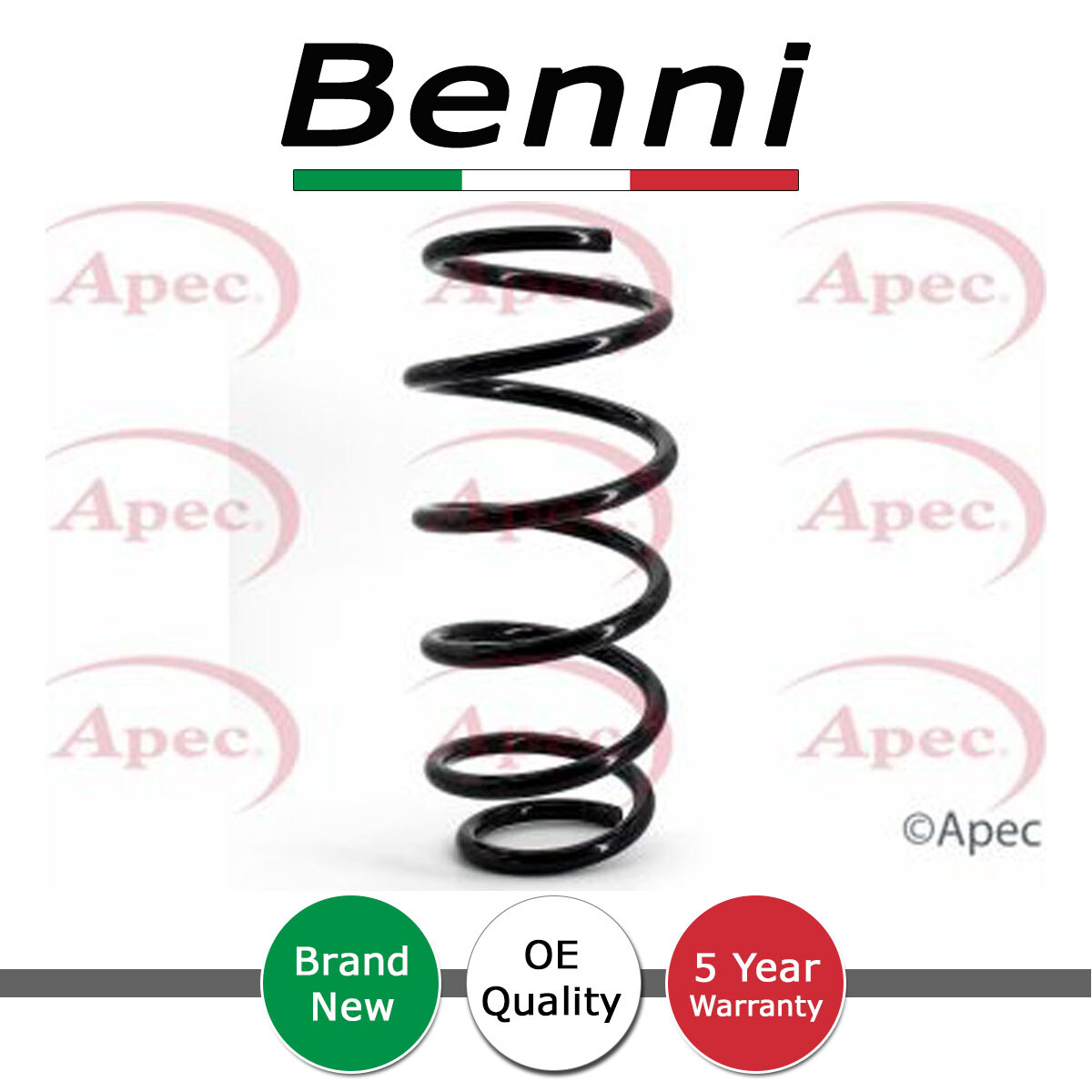 Suspension Coil Spring Front Benni Fits Bipper Nemo 1.2 HDi 1.4 #1 ...