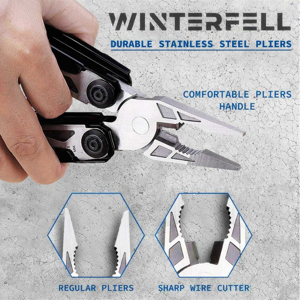 Multi Tool Pliers 18-in-1 Multi-Purpose Pocket Knife for Outdoor ...