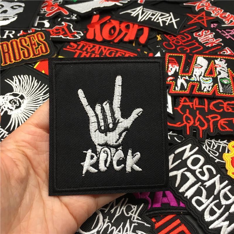 Random Lot of 50 Rock Band Patches Iron on Music Punk Roll Heavy Metal ...