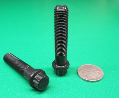 12 Point Flanged, Ferry Bolt, Steel, PT, 3/8"-24 x 1 3/4" Length, 10 ...