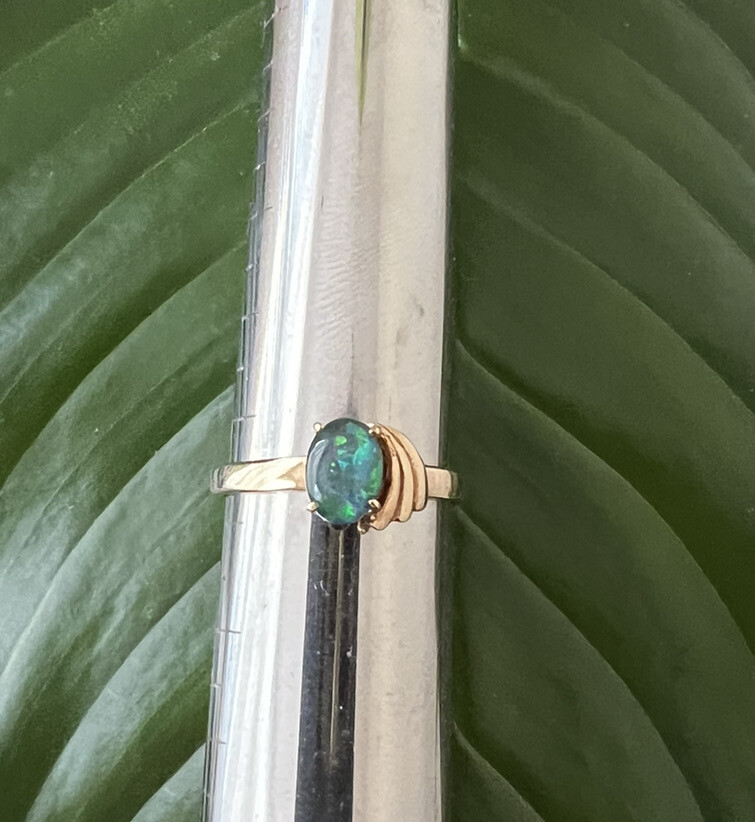 9ct Gold vintage ring /375 pendant - Gem