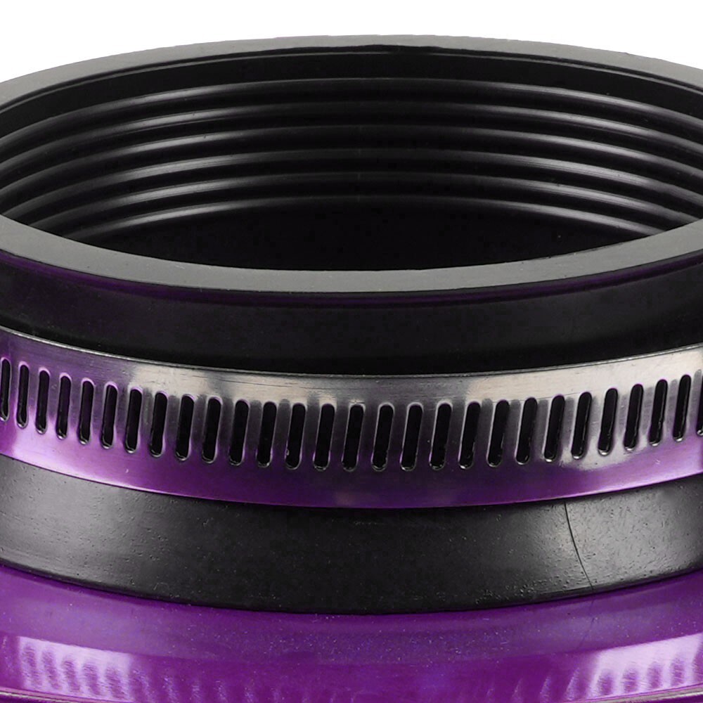 Purple 3" 76mm High Flow Inlet Cold Air Intake Cone Replacement Dry Air ...