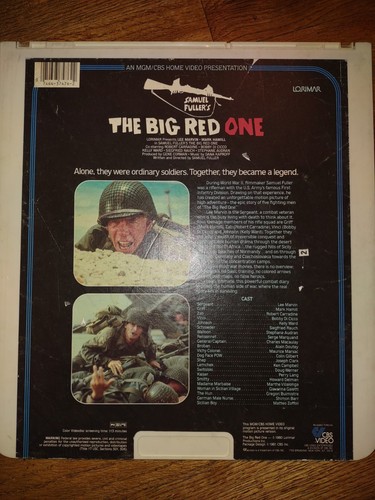 RCA VideoDisc CED The Big Red One | eBay