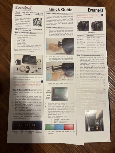 Panini EverNext Interface Automatic Check and ID Scanner USB 2.0 | eBay