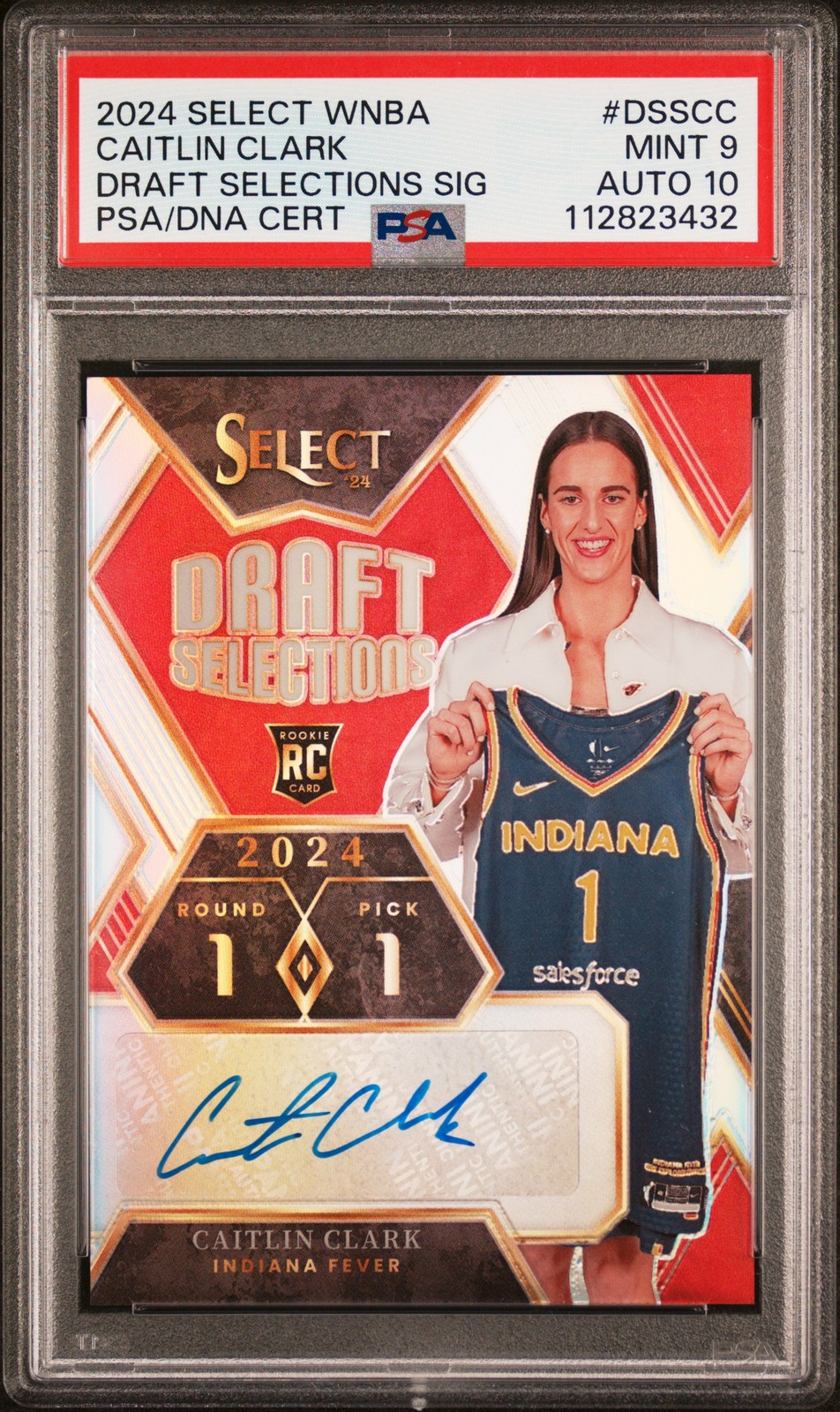 Caitlin Clark Prizm 1-1 Sets Record Price for Any Women's Sports Card