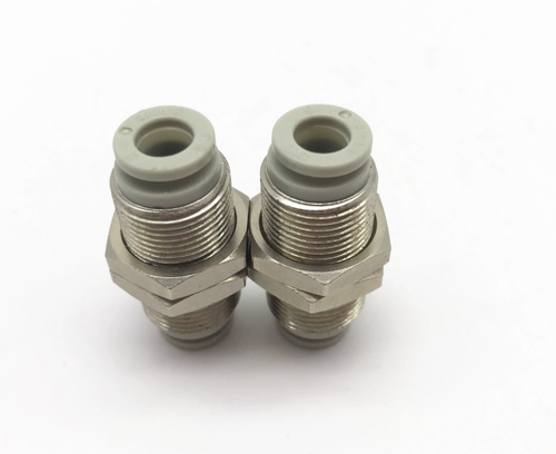 10PC NEW SMC Quick-insert gas pipe partition straight joint KQ2E06-00A ...