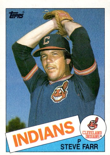 1985 Topps #664 Steve Farr - Cleveland Indians | eBay
