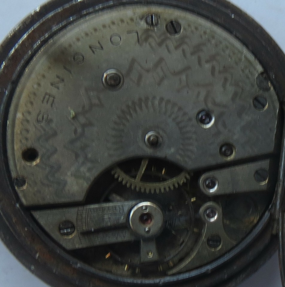 Longines pocket watch open face gun case enamel dial balance Ok. | eBay