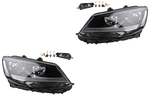 Set Di Fari Alogeni Compatibile Con VW Sharan 7N 06/10-06/15 H7 H7 ...