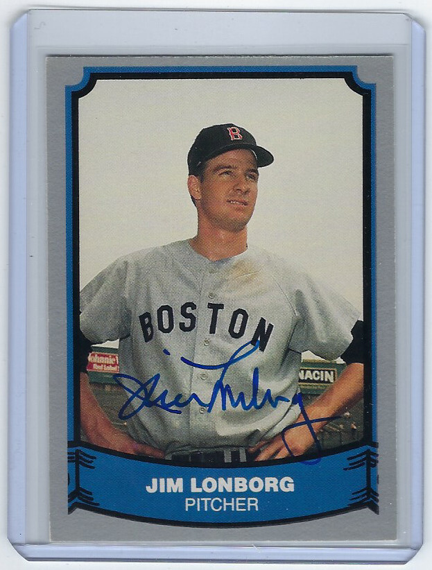 1989 RED SOX Jim Lonborg signed card Pacific #80 AUTO Autographed ...