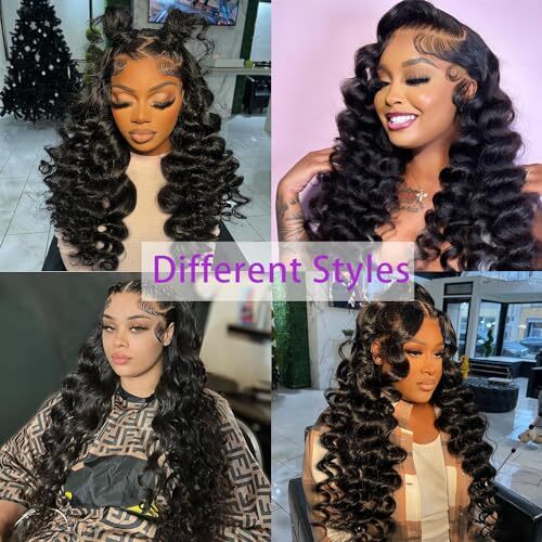 Deep Wave Lace Front Wigs Human Hair 180 Density 22 Inch Deep Wave Wigs ...
