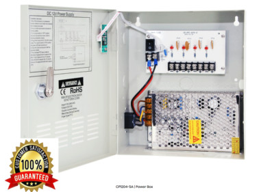 Metal Power Box, 12V DC,5A- 9CH, 110V AC Input, Surge protected. | eBay UK