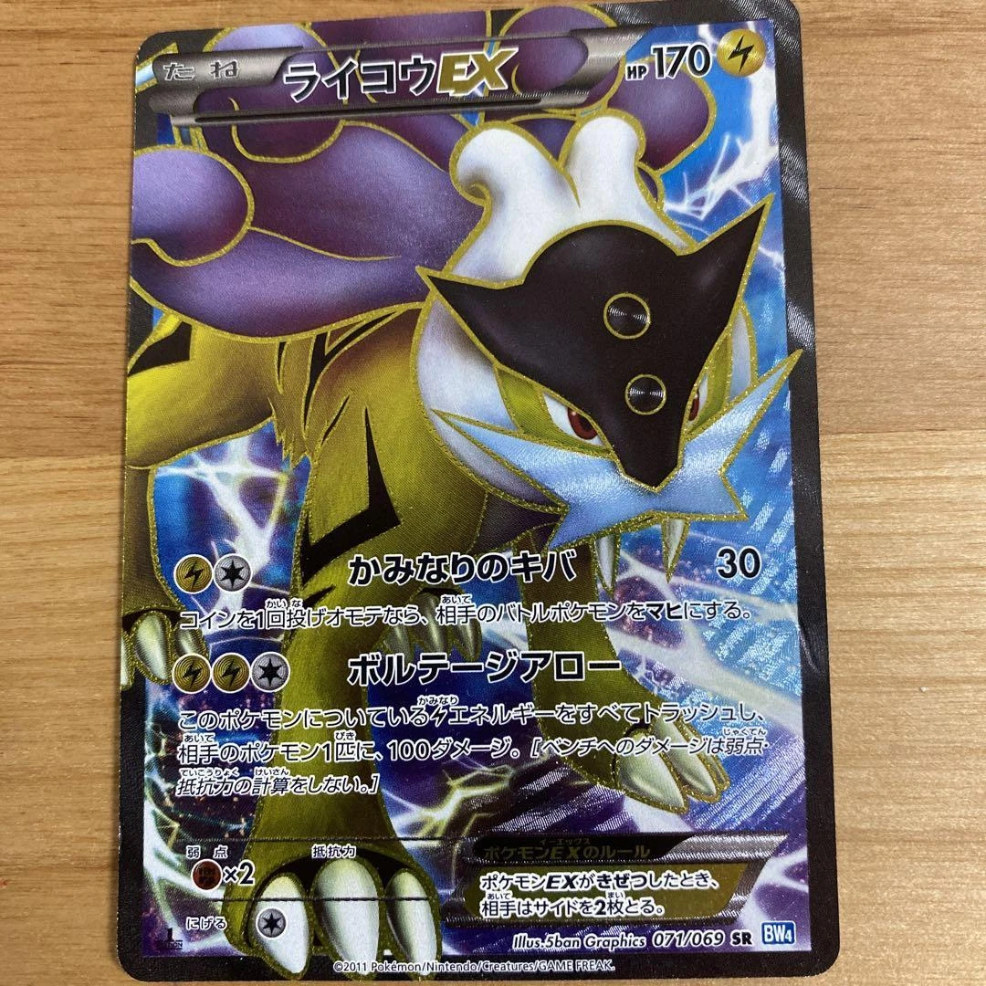 Pokemon Raikou Card Ex