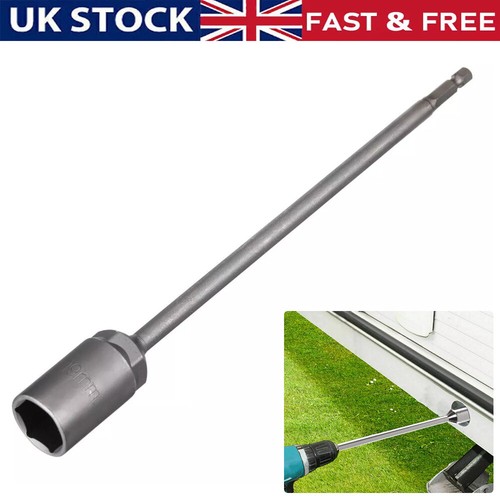 15cm Corner Steady Caravan Leg Winder Drill Extension Jack Socket 19mm ...